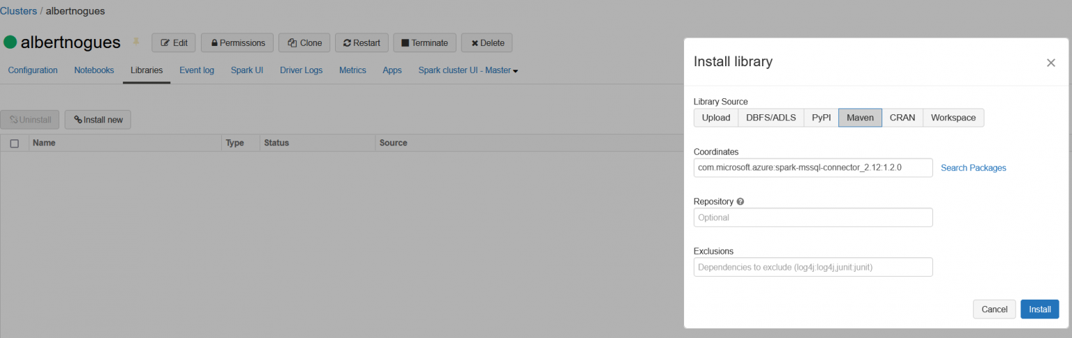 Databricks connectivity to Azure SQL / SQL Server - Albert Nogués